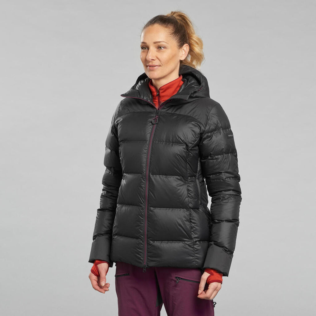 Plumífero de montaña y trekking Mujer Forclaz MT900 granate negro ...